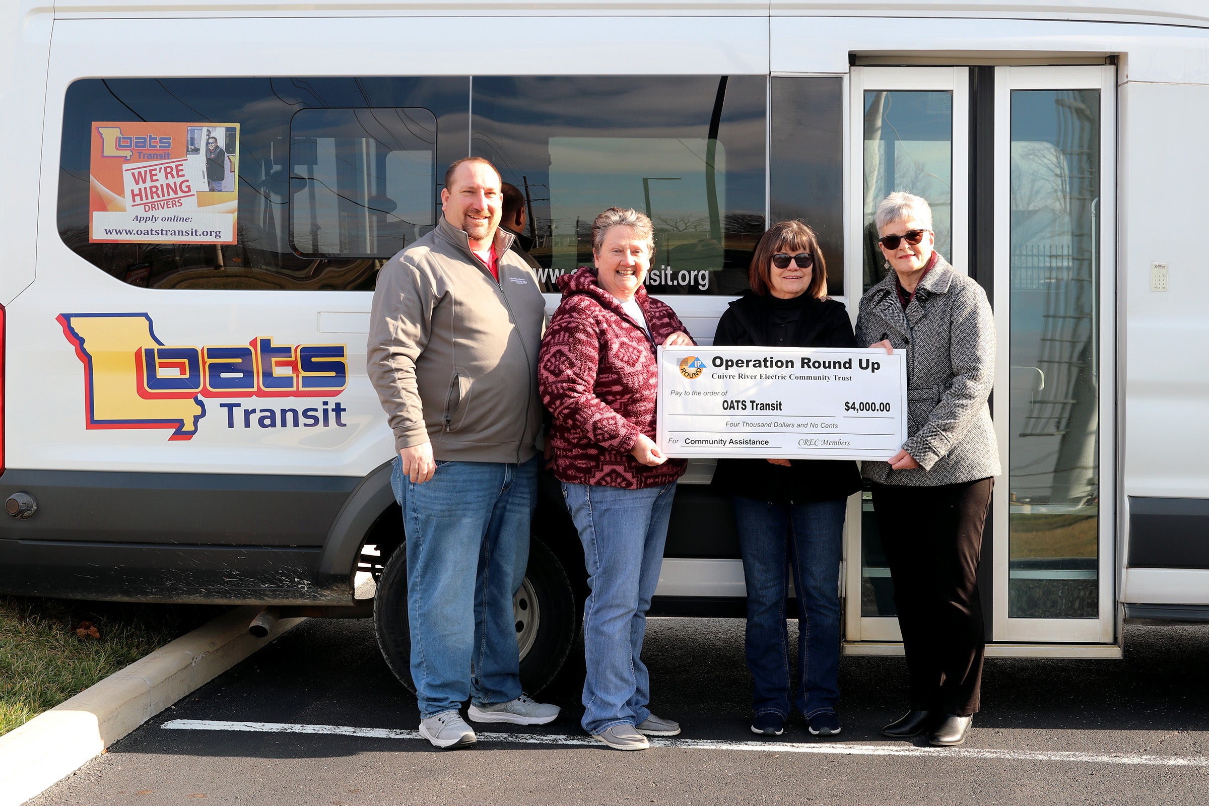 ORU grant awarded to OATS Transit | Cuivre River Electric Cooperative